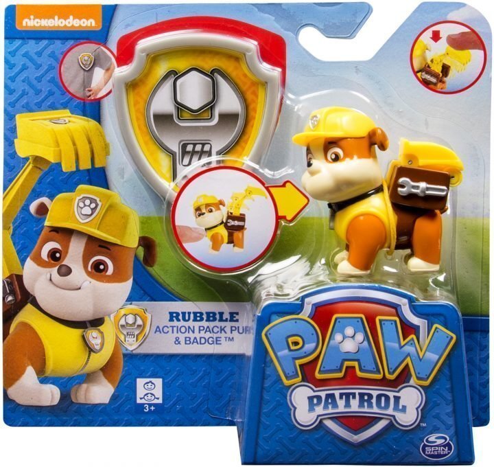 Paw Patrol Action Pack Pup Rubble - Lelukauppa24.fi